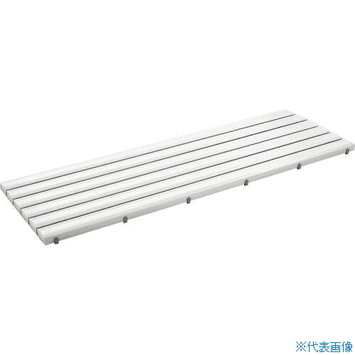 オレンジブック トラスコ中山　TRUSCOテラモト 抗菌安全スノコ(お客様組立品)600×1800mm 灰 〔品番:MR0932456〕[ 注番:1200526]特長●抗菌剤入りで強度がある丈夫なスノコです。用途●ロッカールーム、シャワー室...