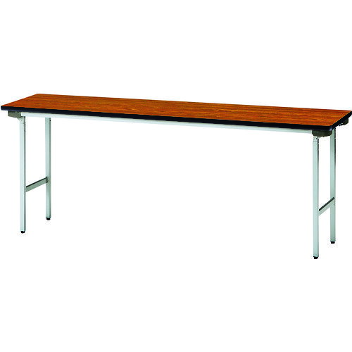 オレンジブック トラスコ中山　TRUSCOTOKIO 折りたたみテーブル 1500X450mm チーク 〔品番:TFA1545NSET〕[ 注番:1202576]特長用途●会議・催事・多用途用テ−ブルに。仕様●間口(mm)：1500●奥行(...