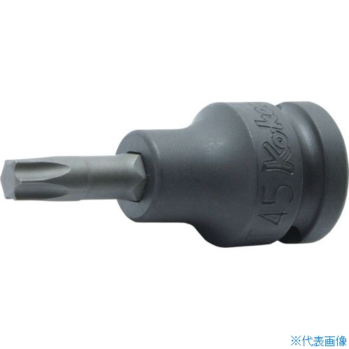 オレンジブック トラスコ中山　TRUSCOKo−ken 12.7mm差込 インパクトトルクスビットソケット全長60mm T30 〔品番:14025.60T30〕[ 注番:1204030]特長●トルクス［［R下］］ボルト用のインパクトソケット...