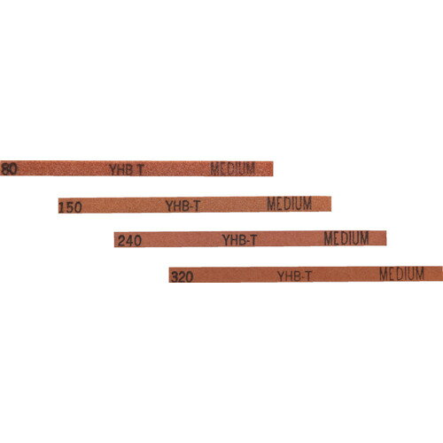 オレンジブック トラスコ中山　TRUSCOチェリー 金型砥石 YHBターボ (20本入) 100X6X3 240# 〔品番:B46D〕[ 注番:1217534]特長●荒・中仕上げ用です。●耐摩耗性に優れ、折れにくい特性は、放電加工素材、溝、...