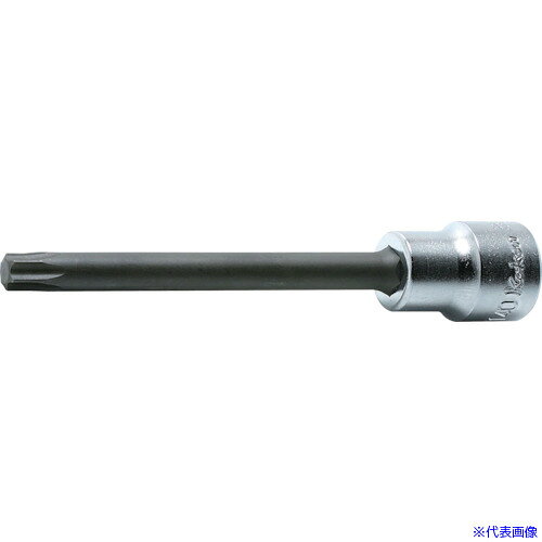 オレンジブック トラスコ中山　TRUSCOKo−ken 9.5mm差込 トルクスビットソケット(丸軸) 全長100mm T40 〔品番:3025.100RT40〕[ 注番:1218325]特長●トルクスビットソケットです。仕様●差込角(mm...