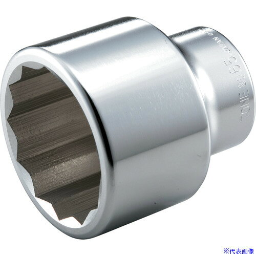 オレンジブック トラスコ中山　TRUSCOTONE ソケット(12角) 対辺寸法46mm 差込角25.4mm 〔品番:8D46〕[ 注番:1222899]特長●スタンダードタイプで、対辺12角形状です。●重工業整備まで必要なツールを取りそろ...