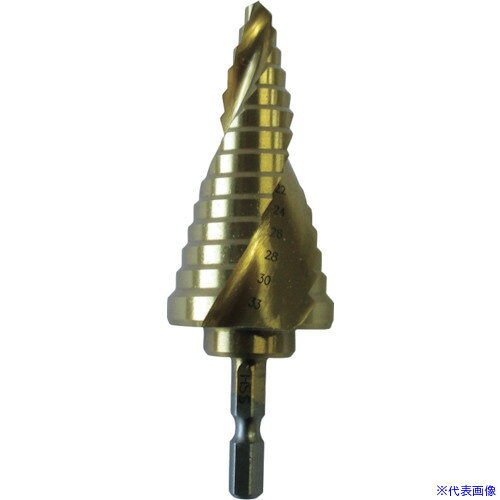 オレンジブック トラスコ中山　TRUSCOライト 六角軸スパイラルチタンLST−633 〔品番:LST633〕[ 注番:1233821]特長●1本のドリルで多サイズの穴あけができます。用途●薄鉄板（2mmまで）・アルミ・プラスチック・木材の...