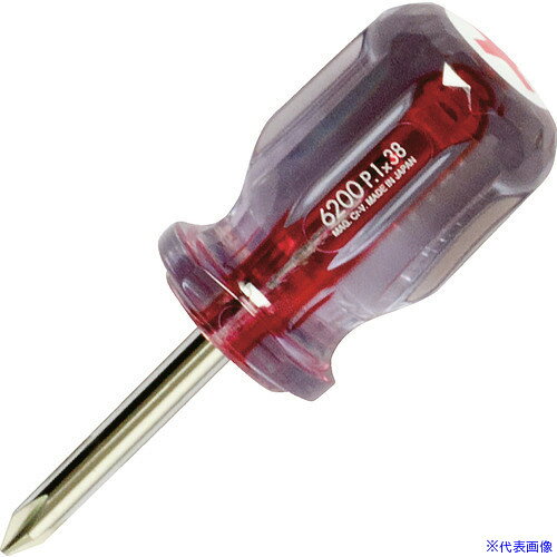 オレンジブック トラスコ中山　TRUSCOVESSEL クリスタラインドライバー スタビータイプ 6200 +1×38 〔品番:6200138〕[ 注番:1246569]特長●カラフルなクリスタライン柄で、［［＋］］［［−］］で色分けしてい...