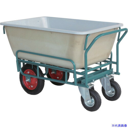 オレンジブック トラスコ中山　TRUSCOHARAX スチール飼料運搬車 〔品番:SSM2404〕[ 注番:1254675]特長●スチール製の飼料運搬車です。●バケットFRP製（容量240リットル）仕様●長さ(mm)：1250●幅(mm)：...