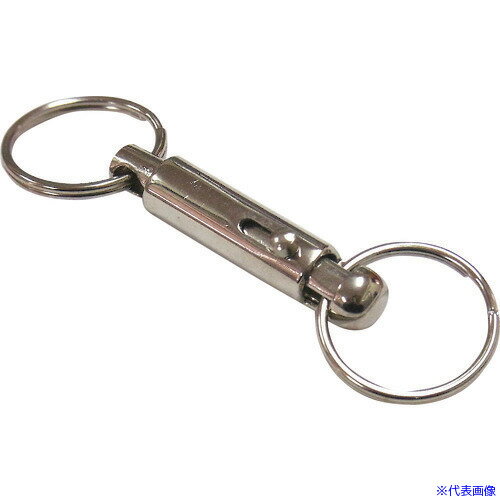 オレンジブック トラスコ中山　TRUSCOニッサチェイン ニッケルキーホルダー 〔品番:NO.16〕[ 注番:1263014]特長●本体側のレバーを押すとリングが外れ、脱着が容易です。用途●キーホルダーに。仕様●縦(mm)：84●横(mm)...