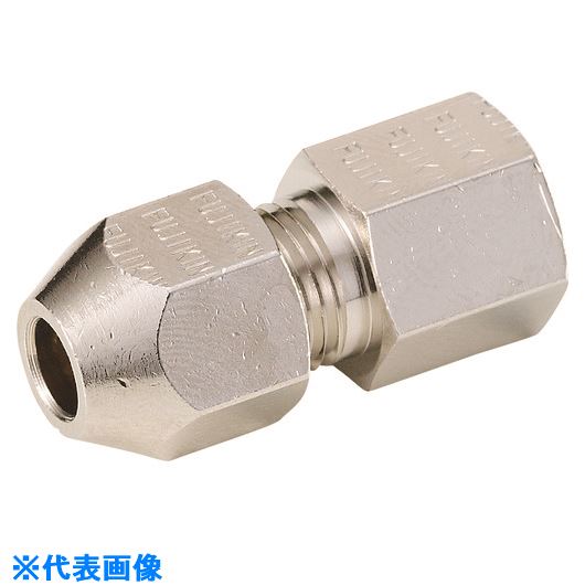 オレンジブック トラスコ中山　TRUSCOFujikin 黄銅製リングジョイント ゲージユニオンRG-8MM-RC1/4 〔品番:RG8BR〕[ 注番:1264431]特長●チューブを差し込み、ナットを締める圧縮リング式継手です。●特殊工具...