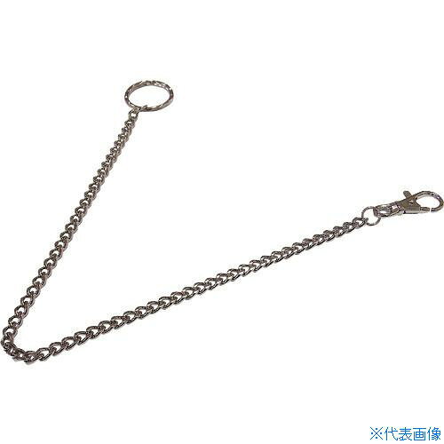 オレンジブック トラスコ中山　TRUSCOニッサチェイン ニッケルキーチェイン 35cm 〔品番:NO.21〕[ 注番:1277203]特長●片側にキーリングが付いているのですぐに使用できます。用途●キーホルダーに。仕様●全長(mm)：約4...