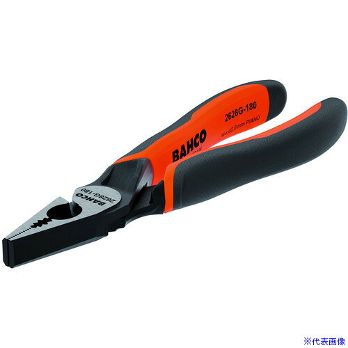 オレンジブック トラスコ中山　TRUSCOBAHCO 強力型ペンチ ピアノ線用 ピアノ線切断Φ2.0mm 〔品番:2628G180〕[ 注番:1287354]特長●エルゴハンドル付プライヤーなので、オン・オフ機能のリターン・スプリングが付い...