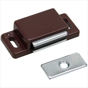オレンジブック トラスコ中山　TRUSCOSUGATSUNE (140058031)MC200BRマグネットキャッチ 〔品番:MC200BR〕[ 注番:1325625]特長●本体はポリエチレン製です。仕様●色：ブラウン●全長(mm)：48●...