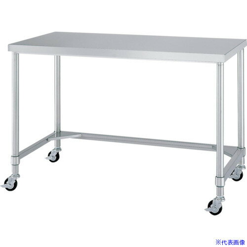 オレンジブック トラスコ中山　TRUSCOシンコー ステンレス(SUS430)作業台三方枠キャスター付 φ100ナイロン車 450×450×800 〔品番:WTC4545N100〕[ 注番:1335391]特長●用途に合わせて高さ変更が可能...