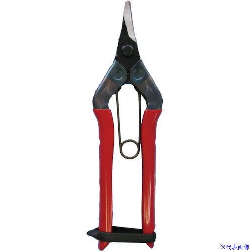オレンジブック トラスコ中山　TRUSCOチカマサ 収穫鋏 〔品番:S221〕[ 注番:1357777]特長●S-200より曲がり角度が大きく、刃先が細い窪んだ軸も深くまで切れます。●刃先が丸いので果実を傷つけません。用途●ミカンの収穫、柿...