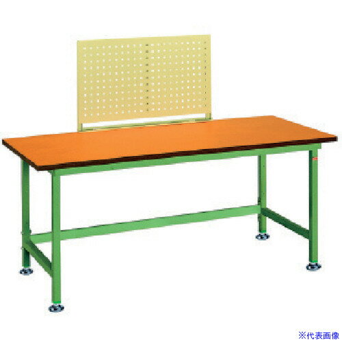 オレンジブック トラスコ中山　TRUSCOOS ボード付作業台 木製天板 間口1800×奥行750×高さ752mm 〔品番:NBW1870W〕[ 注番:1367356]特長●工場現場の作業におすすめです。●粉体塗装のため、従来の塗装より錆び...