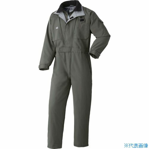 オレンジブック トラスコ中山　TRUSCOAUTO−BI AW(秋冬)モデル 防寒つなぎ服 ア−ミ−グリン Mサイズ 〔品番:700013M〕[ 注番:1369444]特長●風雨をガードする二重衿タイプを採用しています。●強力撥水加工（PU...