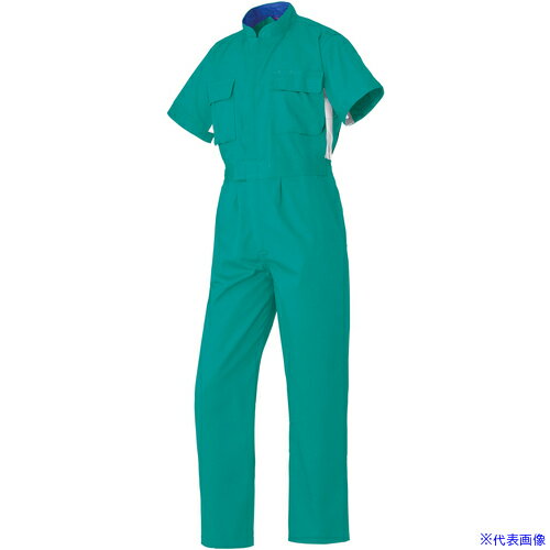 オレンジブック トラスコ中山　TRUSCOスリードラゴン SS(春夏)モデル 半袖つなぎ服50001−016エメラルドグリーン−3L 〔品番:500010163L〕[ 注番:1371448]特長●脇部分には蒸れを軽減するメッシュを採用してい...