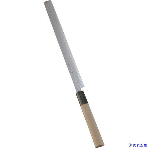 オレンジブック トラスコ中山　TRUSCOTKG SA雪藤 蛸引 24cm 〔品番:AYK24024〕[ 注番:1375214]特長●刺身切りの定番庖丁です。●庖丁の表示サイズは、マチ付庖丁は刃先から マチまで、マチなし庖丁は刃渡り寸法とな...