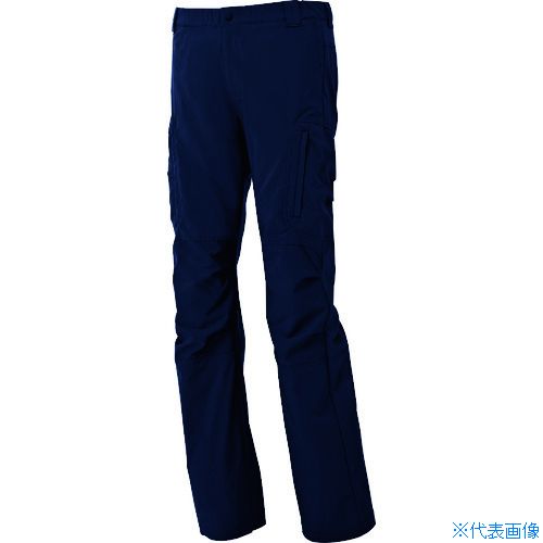 オレンジブック トラスコ中山　TRUSCOアイトス ストレッチカーゴパンツ(ノータック)(男女兼用) ディープネイビー 6L 〔品番:78430186L〕[ 注番:1376313]特長●ストレッチ性とキックバック性に優れた伸縮繊維を採用した...