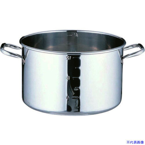 オレンジブック トラスコ中山　TRUSCOTKG SAパワー・デンジ半寸胴鍋 目盛付 蓋無 33cm 〔品番:AHV8933〕[ 注番:1376843]特長●パワー・デンジ(モリブデン鋼)IH対応、 熱源を選ばないタフなアイテム。●あらゆる...