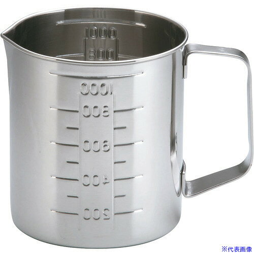 オレンジブック トラスコ中山　TRUSCOTKG SA18−8口付水マス 1L 〔品番:BMZ01001〕[ 注番:1377012]特長●安心のオールステンレス製です。仕様仕様2●直径×高さ(mm)：108×123●最小目盛(cc)：100...
