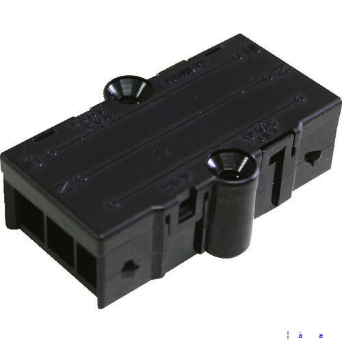 オレンジブック トラスコ中山　TRUSCOニチフ プラグジョイントコネクタ ターミナルブロック(直線)(10個入) 黒 適合電線(単線)1.6・2.0mm 〔品番:NPJB013P〕[ 注番:1379817]特長●電気用品安全法によるジョイ...