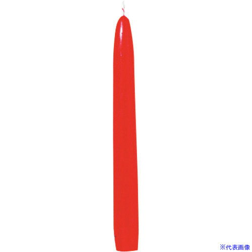 オレンジブック トラスコ中山　TRUSCOTKG テーパーキャンドル 10インチ レッド (1打入) 〔品番:NTC66103A〕[ 注番:1380332]特長●※御注文の際は1打単位でお願いします。仕様仕様2●サイズ(吋)：10●直径×全...