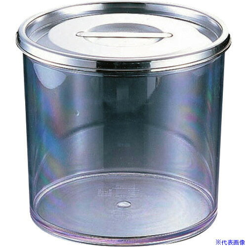 オレンジブック トラスコ中山　TRUSCOTKG SAポリカーボネイト保存ポット(目盛無) 14cm 〔品番:AHZ1514〕[ 注番:1381578]特長●蓋:18-8ステンレス本体:ポリカーボネイト ●耐熱温度:-30℃〜120℃●※本...
