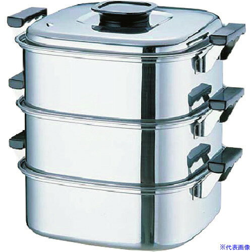 オレンジブック トラスコ中山　TRUSCOTKG PE 18-0角型蒸器 22cm 2段 〔品番:AMS69222〕[ 注番:1384804]特長●話題の蒸料理で活躍します。●段数は水槽を含みます。●電磁調理器対応です。仕様仕様2●内寸法(...