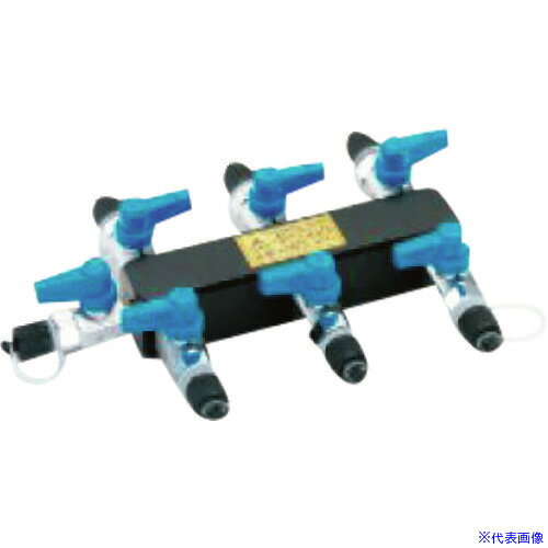 オレンジブック トラスコ中山　TRUSCOタスコ 回収用ヘッダ 〔品番:TA110V1〕[ 注番:1432184]特長●ボールバルブ付で2〜6台回収の時等に便利です。仕様●接続ポート：1/4″フレア●ボールバルブ：全接続ポート●分岐ポート数...
