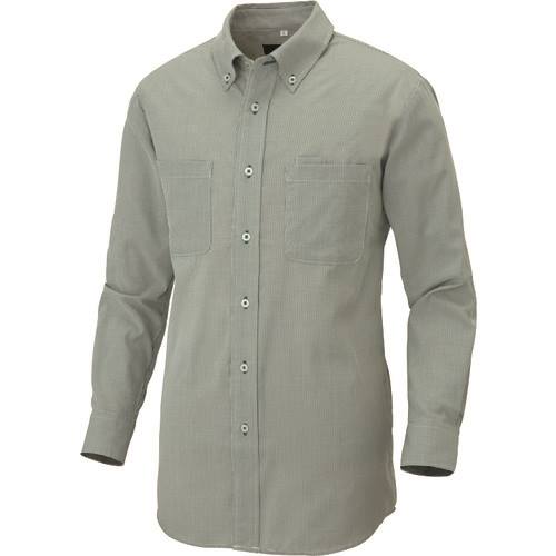 オレンジブック トラスコ中山　TRUSCOアイトス 長袖ボタンダウンシャツ(コードレーン)(男女兼用) グリーン 3S 〔品番:504011153S〕[ 注番:1436476]特長●素材・シルエット・ディテールにこだわりをみせた、JIS-T...