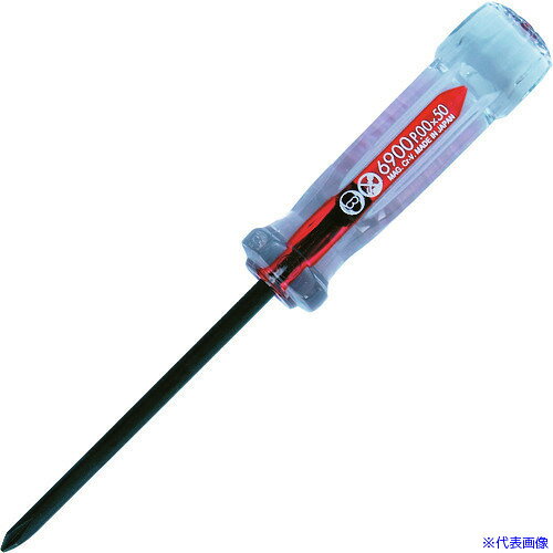 オレンジブック トラスコ中山　TRUSCOVESSEL クリスタラインドライバー(精密タイプ) 6900 +00×50 〔品番:69000050〕[ 注番:1438890]特長●水晶の輝き、クリスタライン柄です。●精密タイプです。用途●極め...
