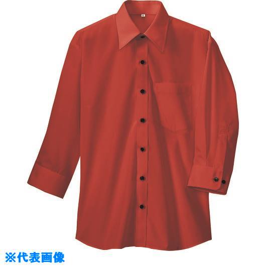 オレンジブック トラスコ中山　TRUSCOアイトス 七分袖シャツ(男女兼用) レッド SS 〔品番:8022009SS〕[ 注番:1439473]特長●シャープで洗練された、スタンダードブロードクロスシャツです。仕様●色：レッド●サイズ：S...