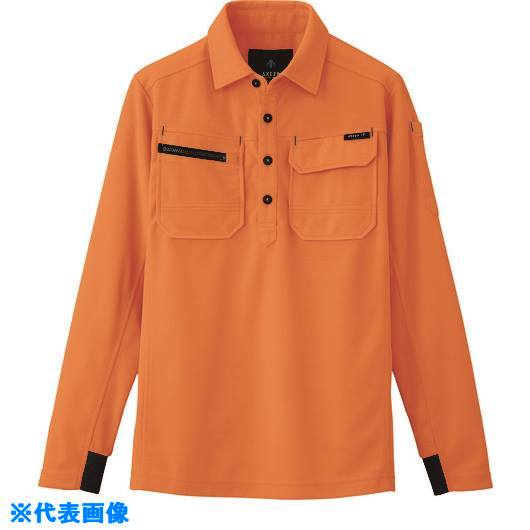 オレンジブック トラスコ中山　TRUSCOアイトス 長袖ポロシャツ(男女兼用) オレンジ 6L 〔品番:106081636L〕[ 注番:1441142]特長●帯電防止、耐久性に優れたワークポロシャツです。仕様●色：オレンジ●サイズ：6L●タ...