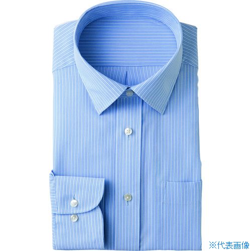 オレンジブック トラスコ中山　TRUSCOアイトス 長袖カッターシャツ サックス LL 〔品番:43069007LL〕[ 注番:1442778]特長●夏はドライに、冬は冷え感を抑えるオールシーズン快適なシャツです。仕様●色：サックス●サイズ...