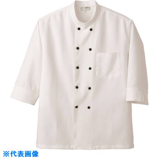 オレンジブック トラスコ中山　TRUSCOアイトス コックシャツ(男女兼用) ホワイト SS 〔品番:HS2953001SS〕[ 注番:1442820]特長●制菌・制電性が備わった高性能コックシャツです。仕様●色：ホワイト●サイズ：SS仕様...