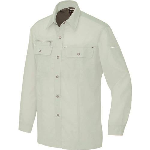 オレンジブック トラスコ中山　TRUSCOアイトス 長袖シャツ(男女兼用)(薄地) アースグリーン 4L 〔品番:55650054L〕[ 注番:1445708]特長●清涼感を大切にした着心地の良いワークウェアです。●ドルフィンカットで動きや...