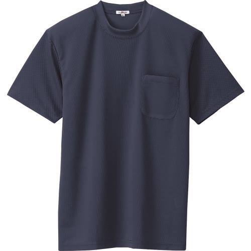オレンジブック トラスコ中山　TRUSCOアイトス 吸汗速乾(クールコンフォート)半袖Tシャツ(ポケット付)(男女兼用) ネイビー L 〔品番:10576008L〕[ 注番:1450563]特長●吸汗速乾に優れた爽快な着心地のTシャツです。...
