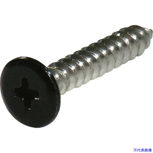 オレンジブック トラスコ中山　TRUSCODAIDOHANT ネジカラー ステンレス低頭タッピング 3x12黒(8本) 〔品番:10179137〕[ 注番:1464930]特長●頭部の高さが低いため、取付面がフラットになります。●相手材に合...