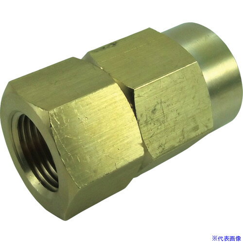 オレンジブック トラスコ中山　TRUSCOチヨダ ホースソケット 11mm・Rc3/8 〔品番:H113F〕[ 注番:1484478]特長●袋ナットによる締め込み式です。仕様●接続口径D：Rc3/8●使用流体：空気・水●タイプ：ホースソケッ...
