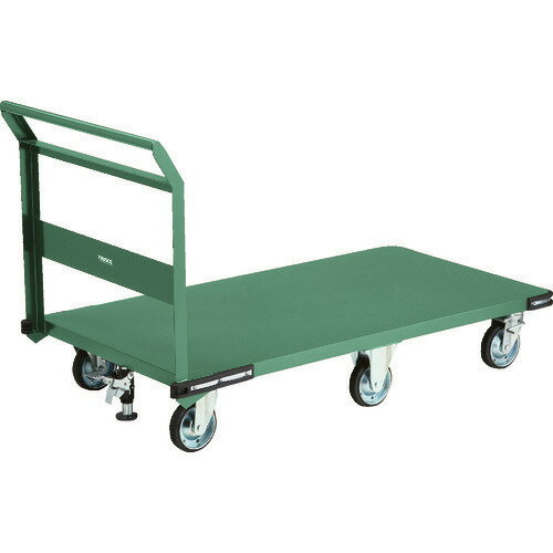 オレンジブック トラスコ中山　TRUSCOTRUSCO 鋼鉄製運搬車 1400X750 プレス6輪車 Lストッパー付 〔品番:PH1L6SS〕[ 注番:1495840]特長●重量物・運搬に適した6輪タイプです。●荷台寸法が1400×750m...