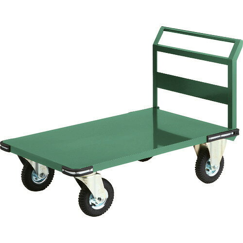 オレンジブック トラスコ中山　TRUSCOTRUSCO 鋼鉄製運搬車 1200X750 空気入タイヤ 〔品番:PH1AR〕[ 注番:1495857]特長●鋼鉄製台車はオール溶接構造のため強度が抜群で機能的設計です。●あらゆる角度からの衝撃に...
