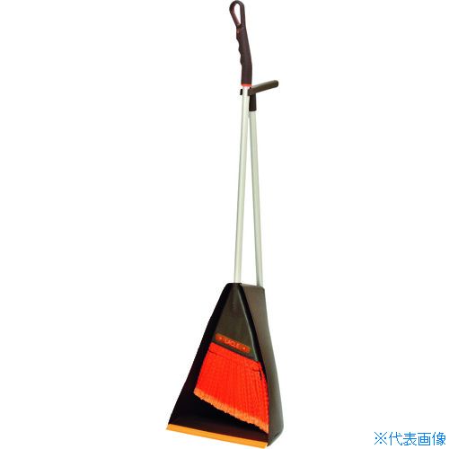 オレンジブック トラスコ中山　TRUSCO日本クリンテック LACLE スタンドちりとりほうきセット 〔品番:181370〕[ 注番:1497672]特長●水気に強い化繊を使用し、穂先に先割れ加工を施し荒いゴミも細かなホコリも掃けます。●ほ...
