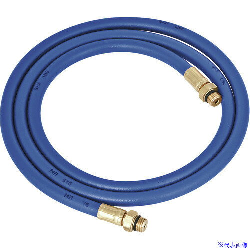 オレンジブック トラスコ中山　TRUSCOAsada HFO1234yf用チャージングホース 150cm 青 〔品番:ES618〕[ 注番:1523442]特長仕様●ホース長さ(cm)：150仕様2●圧力：常用圧力5.5MPa、破裂圧力24...