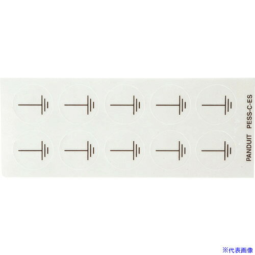 オレンジブック トラスコ中山　TRUSCOPANDUIT 導体識別ラベル 20mm 黒/白 10ラベル/カード 10カード/パッケージ PESS−C−ES 〔品番:PESSCES〕[ 注番:1580306]特長仕様仕様2●導体識別ラベル●2...