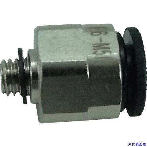 オレンジブック トラスコ中山　TRUSCOチヨダ ファイブメイルコネクタ 6mm・M5X0.8 〔品番:F6M5M〕[ 注番:1584227]特長●PBT樹脂を採用し、スパッタ等の延焼事故を防止。●空気圧汎用型継手では初の軽量化を実現。仕様...