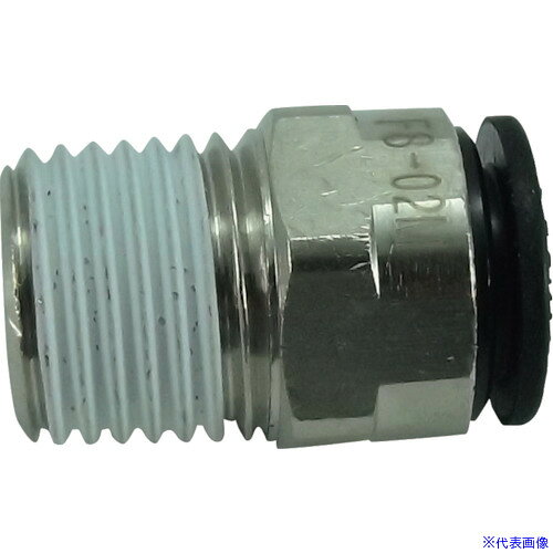 オレンジブック トラスコ中山　TRUSCOチヨダ ファイブメイルコネクタ 8mm・R1/4 〔品番:F802M〕[ 注番:1584278]特長●PBT樹脂を採用し、スパッタ等の延焼事故を防止。●空気圧汎用型継手では初の軽量化を実現。仕様●適...