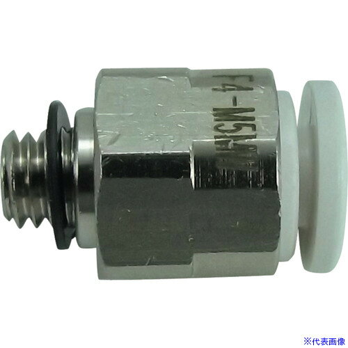 オレンジブック トラスコ中山　TRUSCOチヨダ ファイブメイルコネクタ W(白)4mm・M5X0.8 〔品番:F4M5MW〕[ 注番:1584537]特長●PBT樹脂を採用し、スパッタ等の延焼事故を防止。●空気圧汎用型継手では初の軽量化を...
