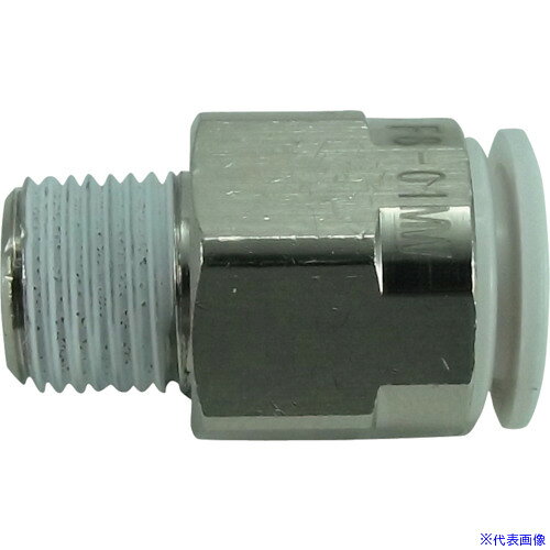 オレンジブック トラスコ中山　TRUSCOチヨダ ファイブメイルコネクタ W(白)8mm・R1/8 〔品番:F801MW〕[ 注番:1584600]特長●PBT樹脂を採用し、スパッタ等の延焼事故を防止。●空気圧汎用型継手では初の軽量化を実現...
