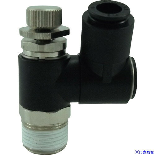 オレンジブック トラスコ中山　TRUSCOチヨダ ファイブスピードコントローラβ メーターアウト8mm・R3/8 〔品番:FB8R03SCO〕[ 注番:1587358]特長●難燃性PBT樹脂を標準採用し、溶接環境での事故を防止します。●ニー...