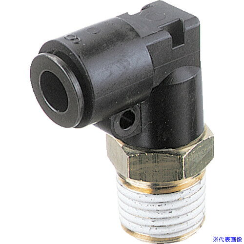 オレンジブック トラスコ中山　TRUSCOチヨダ フジメイルエルボ(樹脂) 4mm・M5X0.8 〔品番:4RM5ML〕[ 注番:1587684]特長●用具不要のワンタッチ着脱。●チューブへの傷がつきにくいロック構造。仕様●適合チューブ外径...