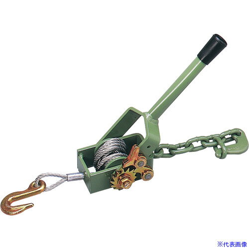 オレンジブック トラスコ中山　TRUSCOOH ワイヤー荷締機 最大使用荷重0.6t ワイヤ径6mm ワイヤ長1.3m 〔品番:PRX600〕[ 注番:1588224]特長●ハンドル操作も軽く、効率のよい荷締めができます。●いつまでも美しい...